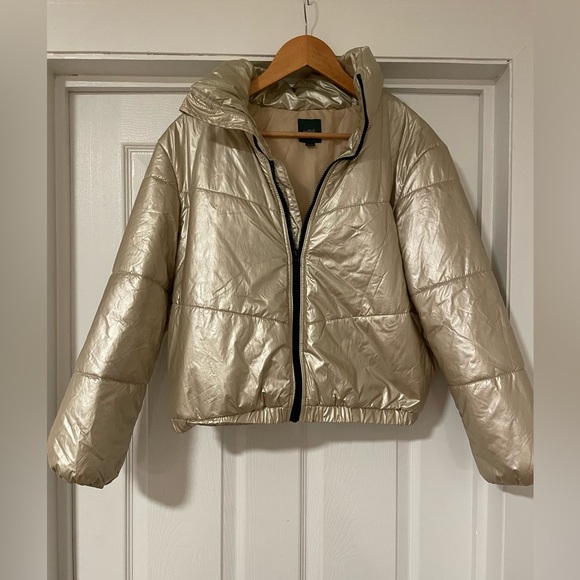 Jackets & Coats | Gold Puffer Jacket | Poshmark